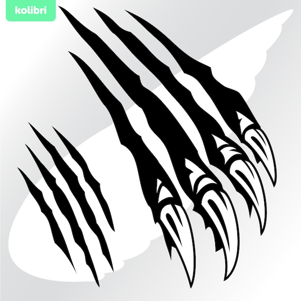 Lion Claw Svg - Etsy