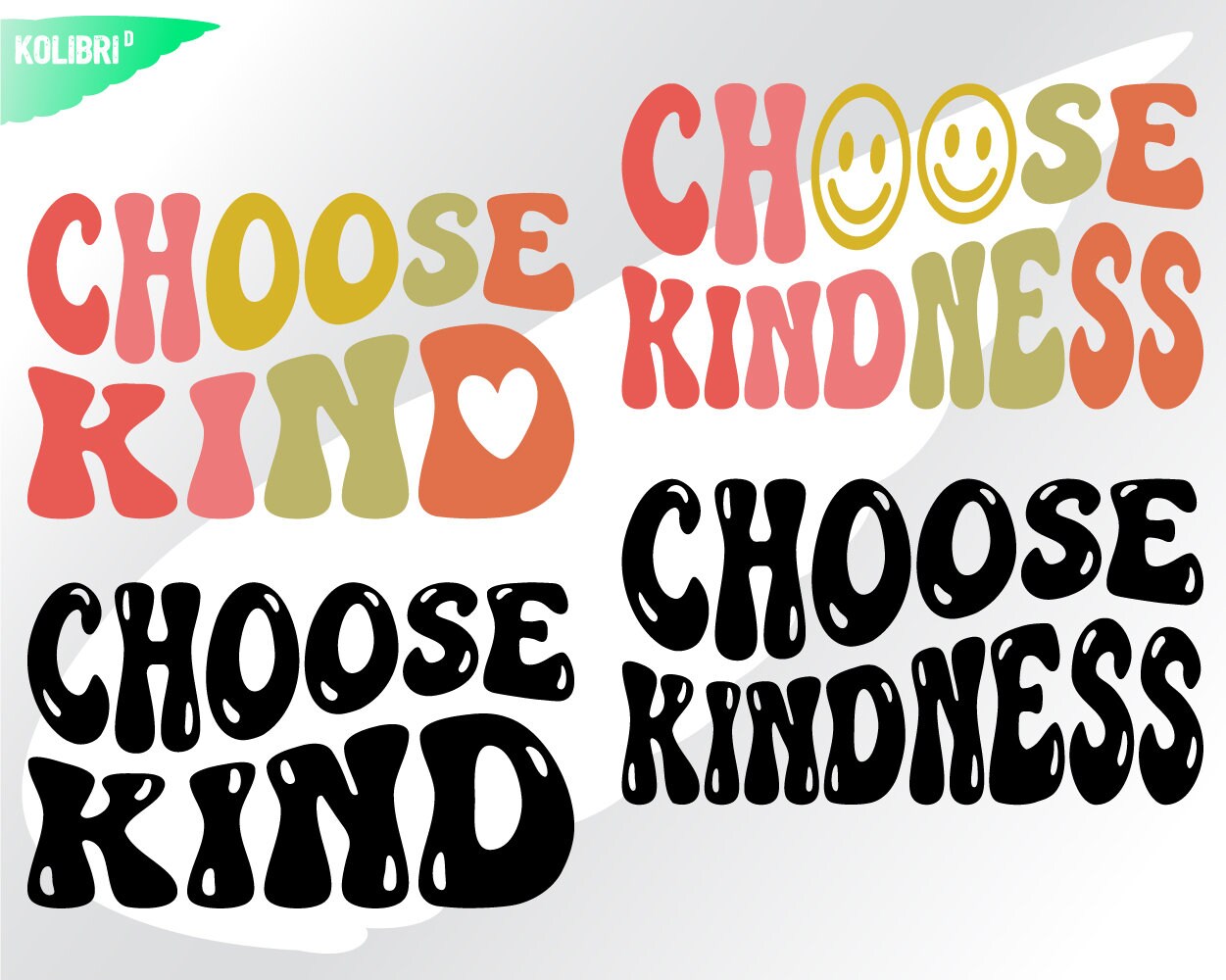 Choose Kindness Svg Kind Png Kind Svg Retro Groovy Svg - Etsy Australia