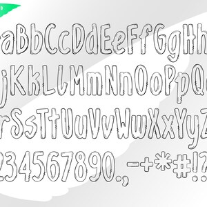 Doodle Letters Png – 52 Doodle Letters Sublimation – Doodle Png – Hand ...