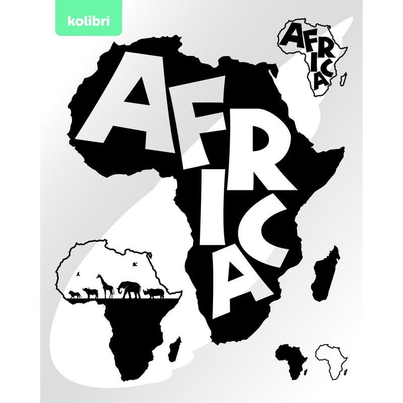 African Continent Canvas - Etsy UK