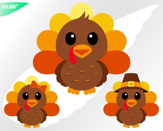 Cute Thanksgiving Turkey Clip Art