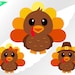 Turkey Svg – Thanksgiving Day Svg – Cute Turkey Clipart – Baby Turkey ...