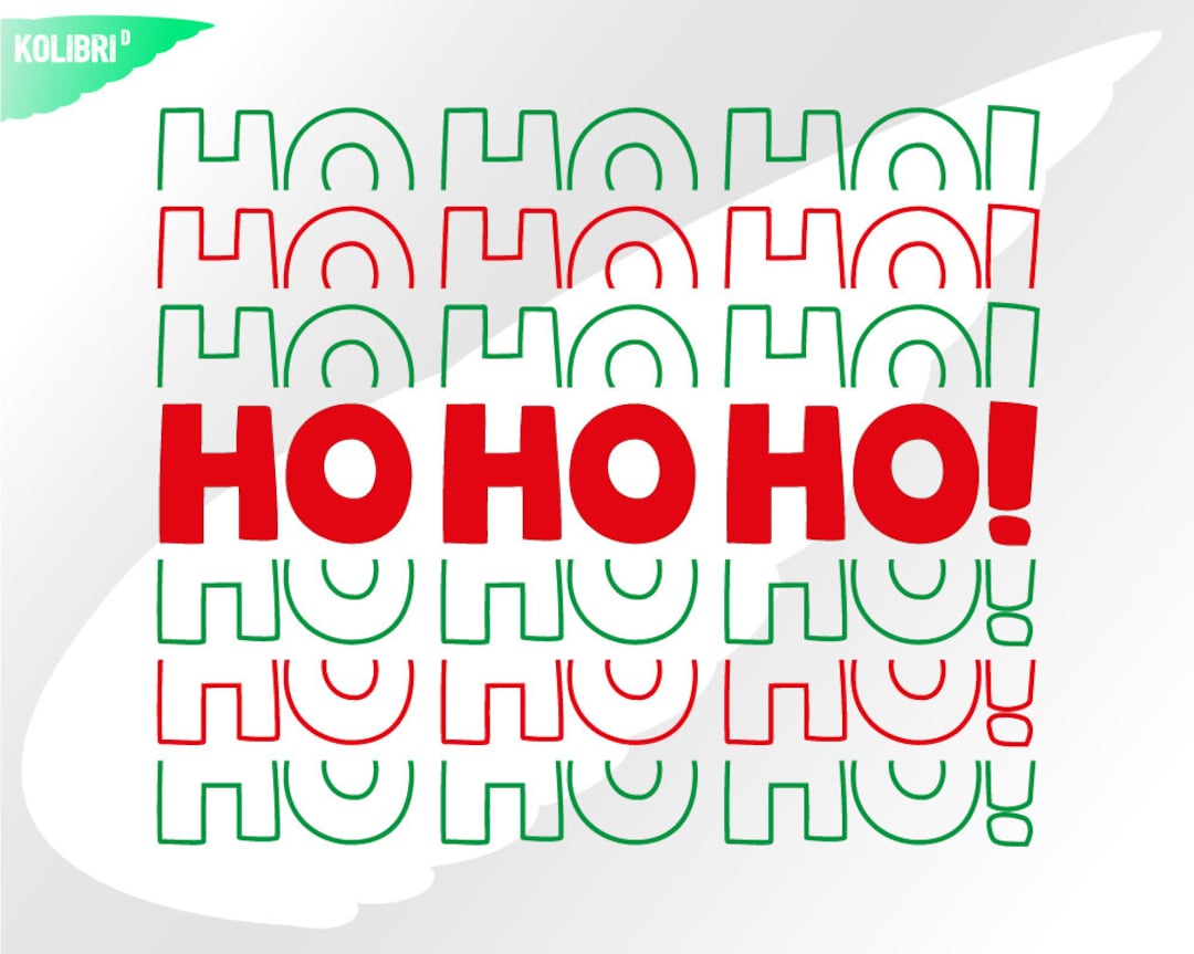 Ho Ho Ho Svg – Ho Ho Ho Clipart – Merry Christmas Svg – Santa Clipart ...