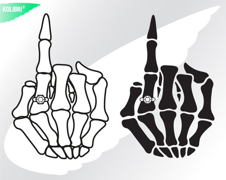 Skeleton Bride Finger Svg – Skeleton Svg – Bride Svg – Bride Png – Ring ...