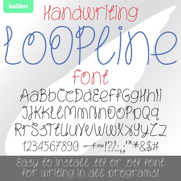 Handwriting Single Line Font - Etsy