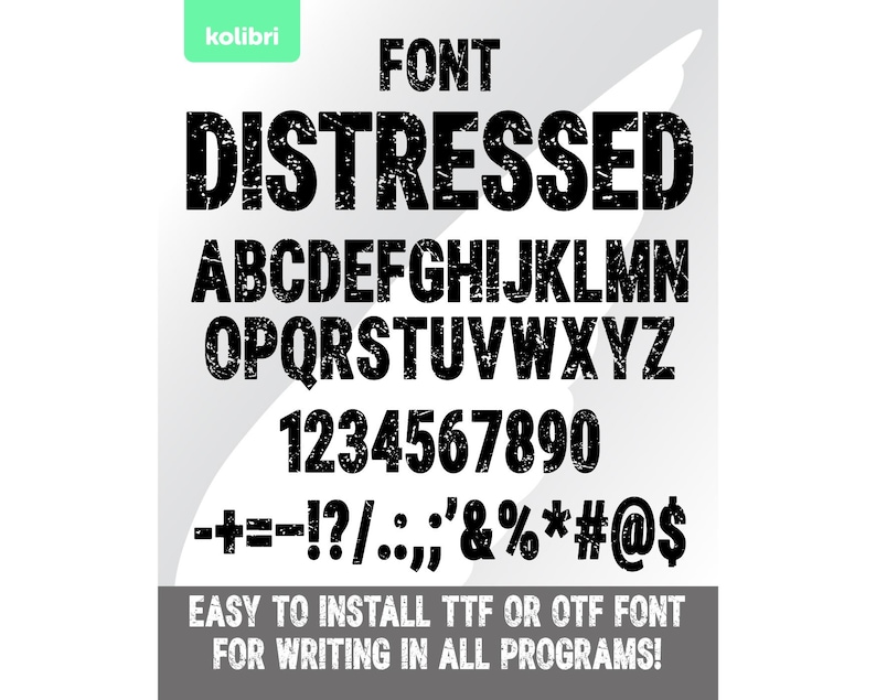 Distressed Font Svg – Distressed Svg – Grunge Svg – Alphabet Letters ...