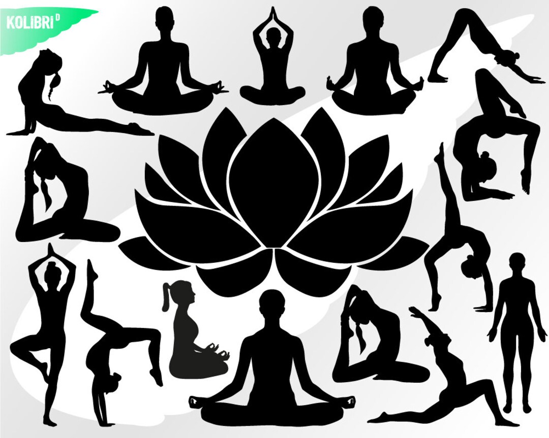 Yoga Svg Yoga Pose Svg Yoga Clipart Asana Svg Lotus - Etsy