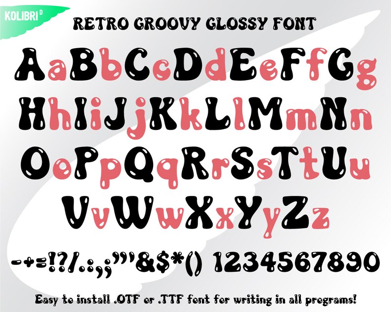 Groovy Font Svg Retro Font Svg Vintage Svg Alphabet - Etsy Canada