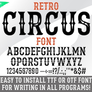 Circus Font Svg – Circus Svg – Carnival Svg – Alphabet Letters Svg ...