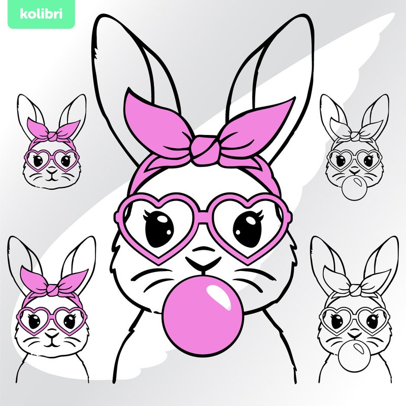Bunny Svg - Etsy