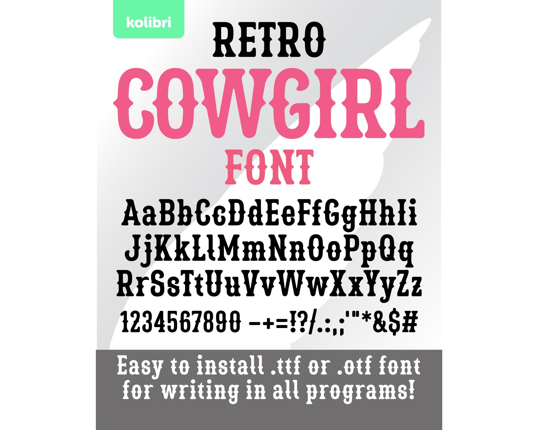 Cowgirl Font Svg – Cowboy Svg – Western Rodeo Svg – Girl Letters Svg ...