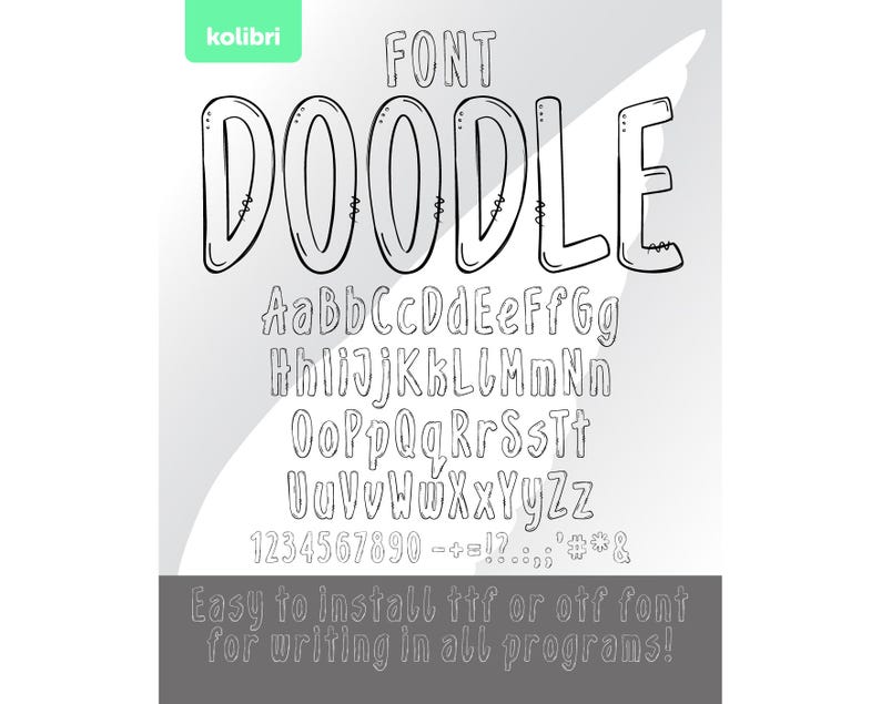 Doodle Font – Doodle Letters – Doodle Svg – Hand Drawn Alphabet ...