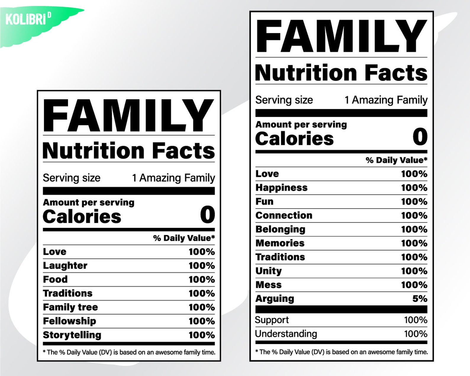 Family Svg – Awesome Family Png – Nutrition Facts Svg – Nutrition Svg ...