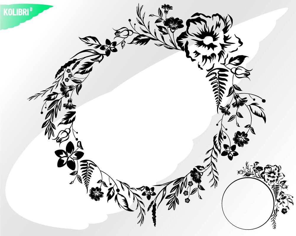 Flower Frame Svg Flower Border Svg Flower Svg Boho - Etsy Canada