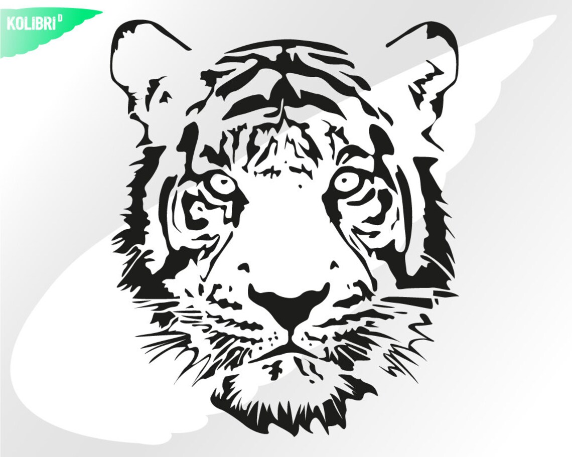 Tiger Svg Tiger Clipart Asian Svg Power Svg Animal Svg | Etsy