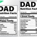 Dad Svg – Nutrition Facts Svg – Nutrition Svg – Dad Facts Clipart ...