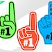 Number 1 Svg – Finger Clipart – One Svg – One Sign Svg – #1 Fan Svg ...