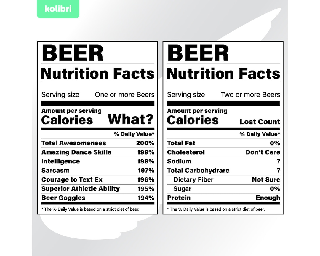 Beer Svg – Nutrition Facts Svg – Nutrition Svg – Beer Facts Clipart ...