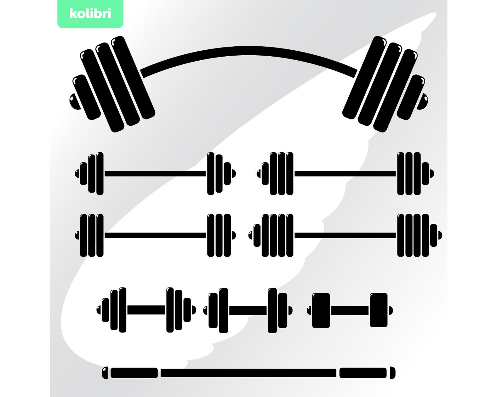 Barbell Svg – Weight Svg – Fitness Svg – Barbell Clipart – Gym Svg ...