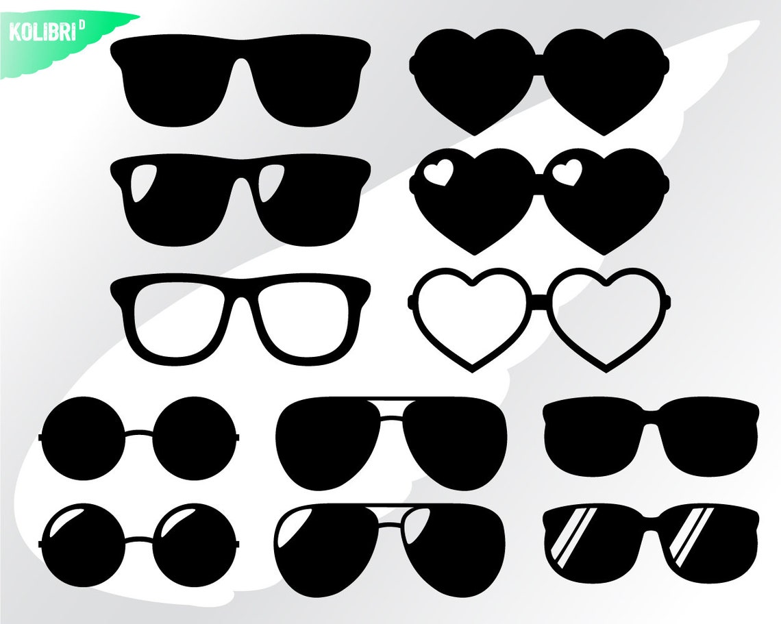 Sunglasses Svg Shades Svg Sunglasses Clipart Bundle Svg Glasses Svg ...