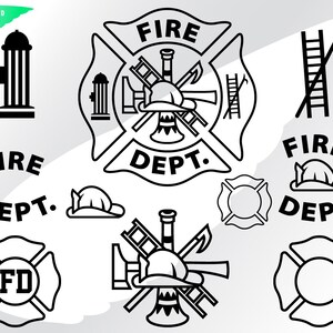 Fire Svg – Firefighter Svg – Fireman Svg – Fire Department Svg – Fire ...