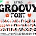 Groovy Font Svg – Retro Font Svg – Vintage Svg – Alphabet Groovy ...