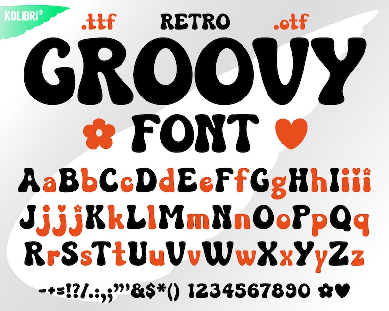 Groovy Font Svg – Retro Font Svg – Vintage Svg – Alphabet Groovy ...