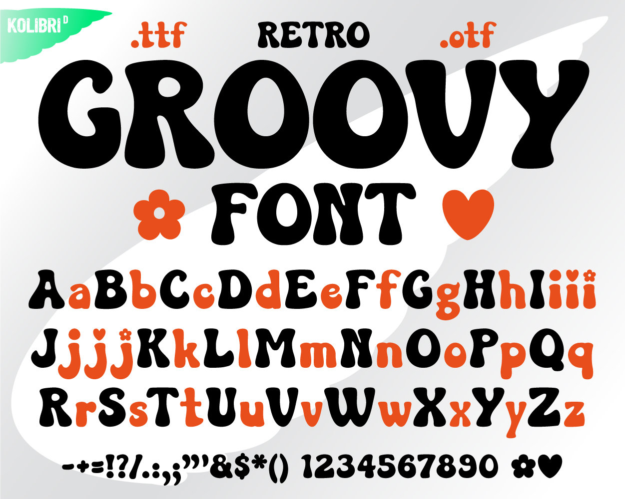 Groovy Font Svg – Retro Font Svg – Vintage Svg – Alphabet Groovy ...