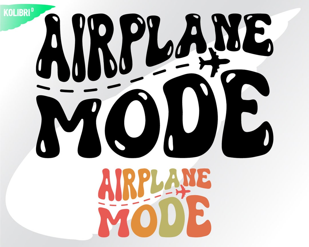 Airplane Mode Svg – Airplane Svg – Mode Clipart – Retro Groovy Svg ...