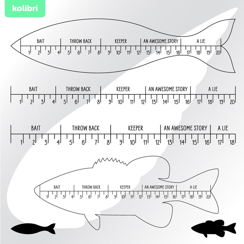 Fish Ruler Svg - Etsy