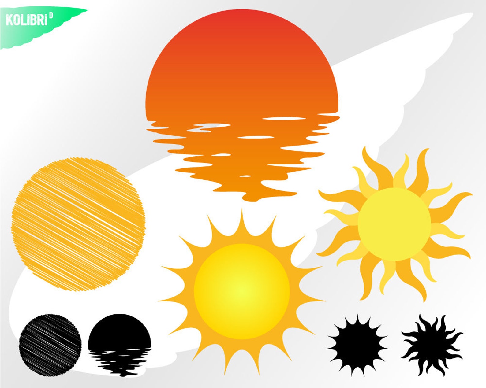 Sun Svg Sunset Svg Sun Clipart Sunshine Svg Summer Svg | Etsy