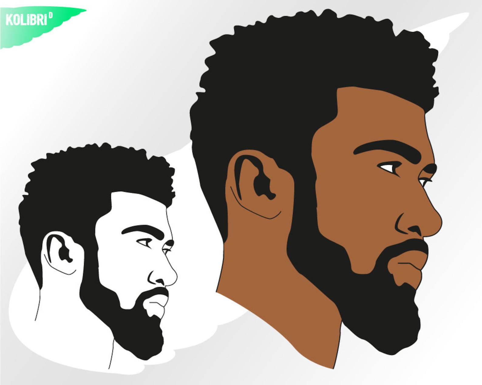 Black Man Svg Man Clipart Black Boy Svg Afro Hair Svg | Etsy