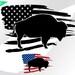 Bison Svg – Bison Flag Svg – US Flag Svg – Nature Svg – National Animal ...