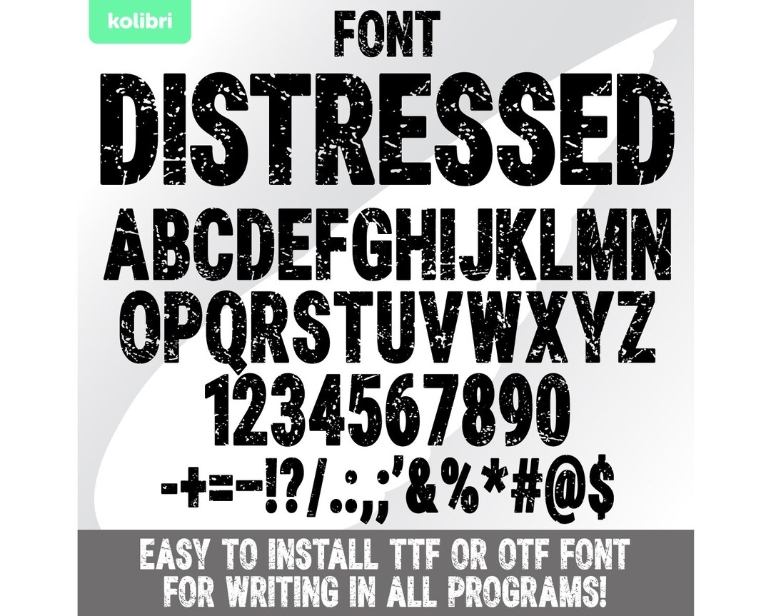 Distressed Font Svg – Distressed Svg – Grunge Svg – Alphabet Letters ...