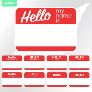 Hello Svg – Hello My Name is Svg – Hello Clipart – Hello Tag – Name Svg ...