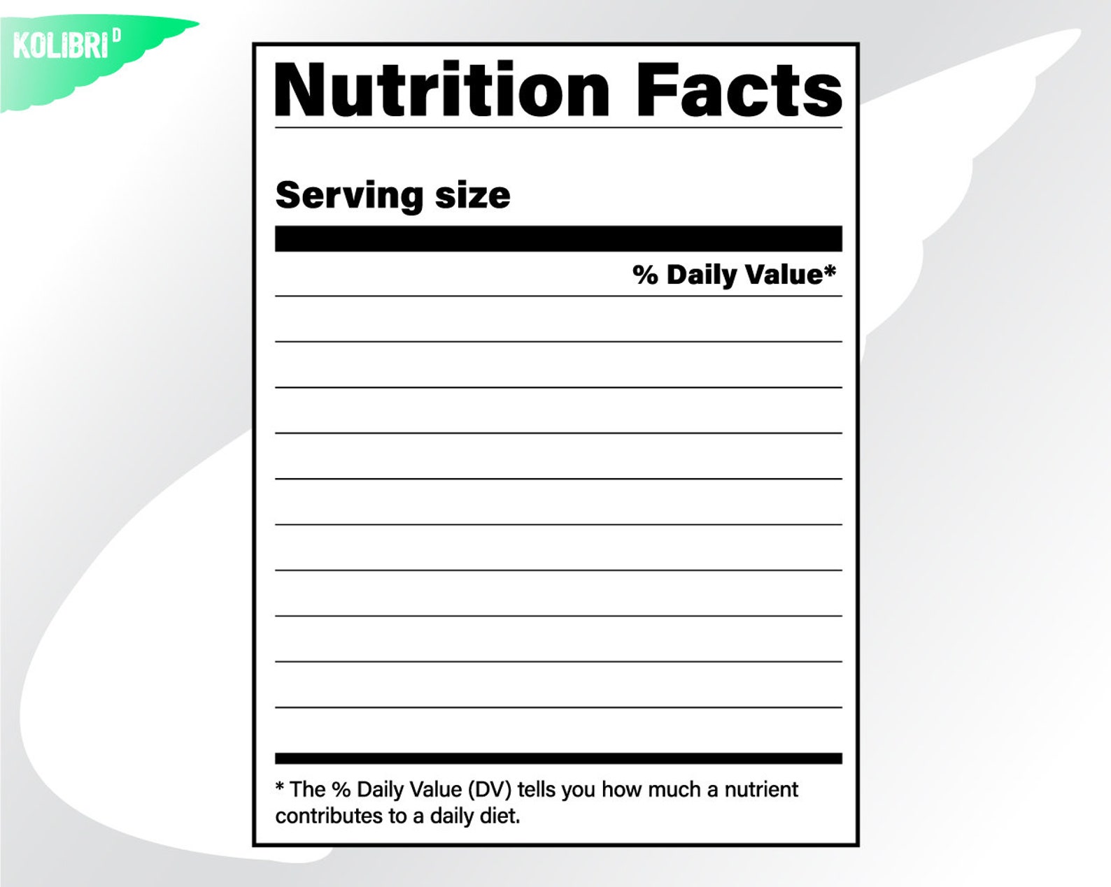 Nutrition Facts Svg – Nutrition Svg – Nutrition Facts Clipart ...