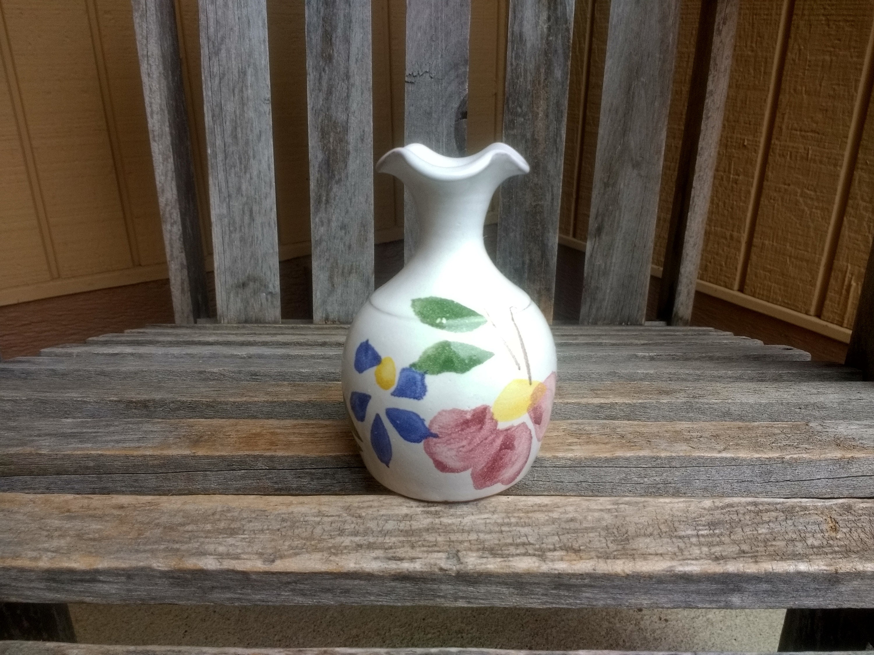Vintage Judy Greene Irish Pottery Vase Floral Studio Terracotta Pottery ...