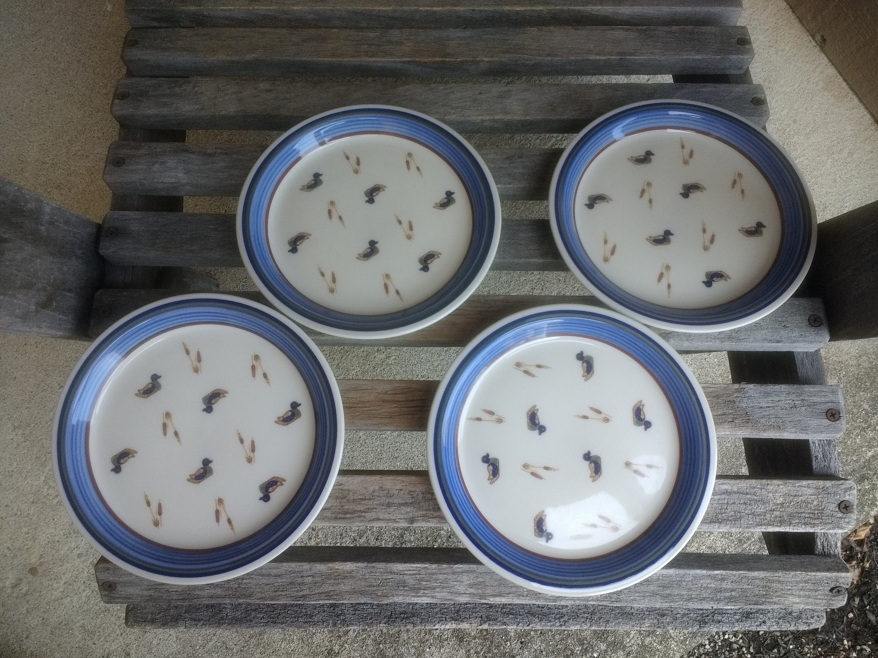 Vintage Ceramic Duck Plates Retro Wildlife Decor Maker Epoch - Etsy