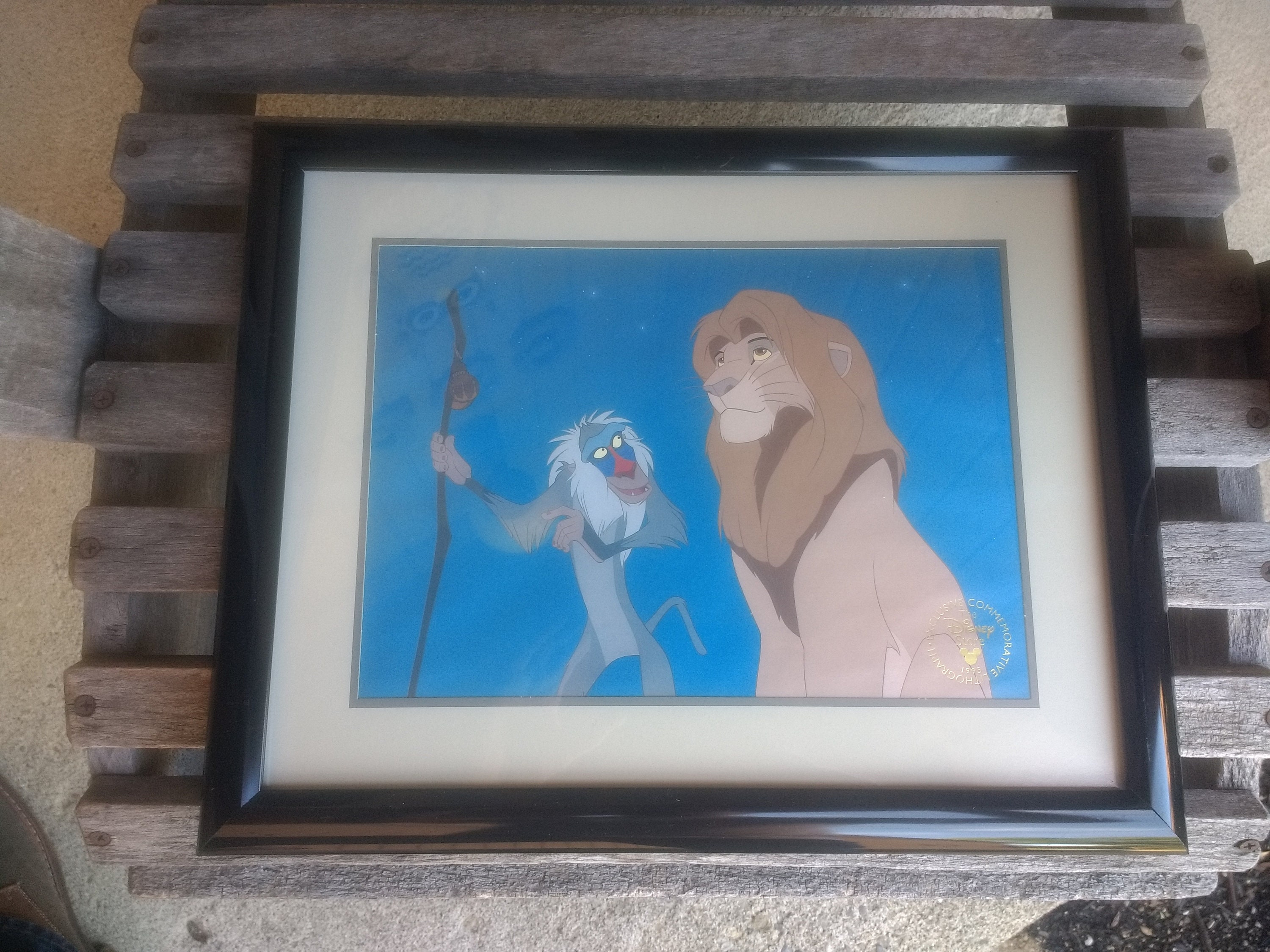 Disney the Lion King Mufasa and Rafiki Lithograph Art Print - Etsy