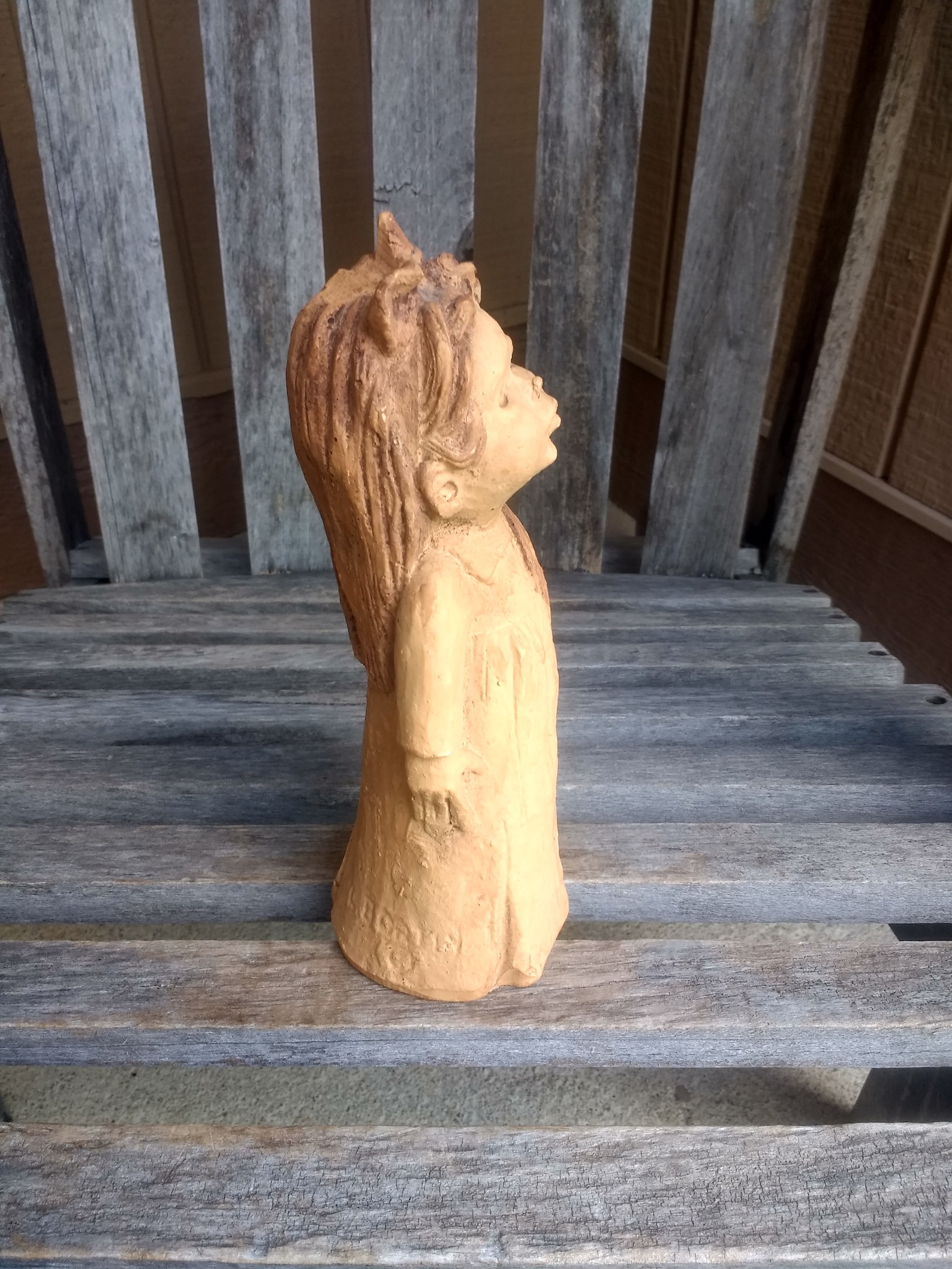 Vintage Lee Bortin Originals Sculpture Little Girl Figurine Statue ...