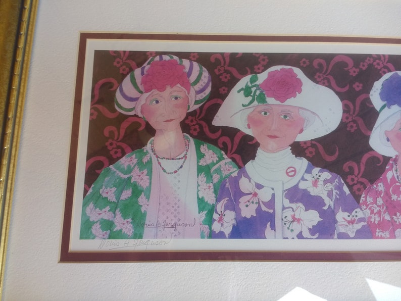 Vintage Doris A Ferguson Signed Print Titled when Trudy Says Roses, It ...