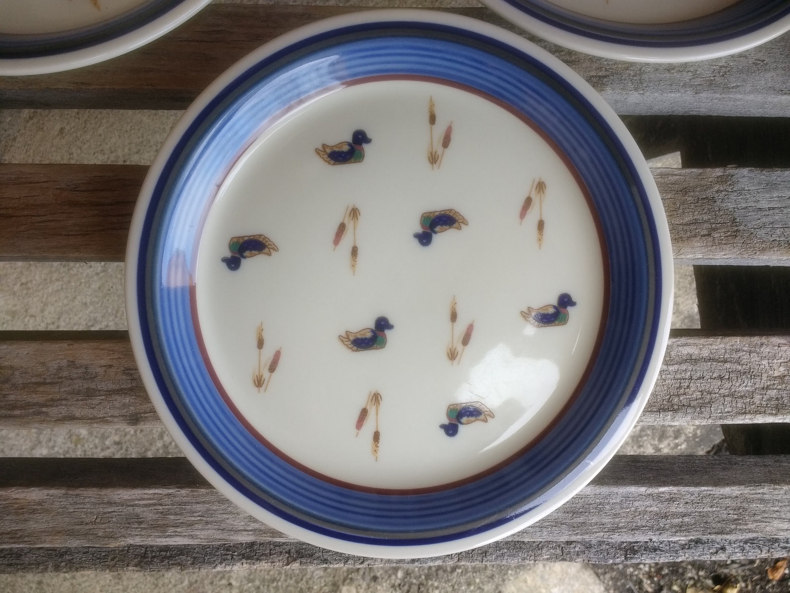 Vintage Ceramic Duck Plates Retro Wildlife Decor Maker Epoch - Etsy