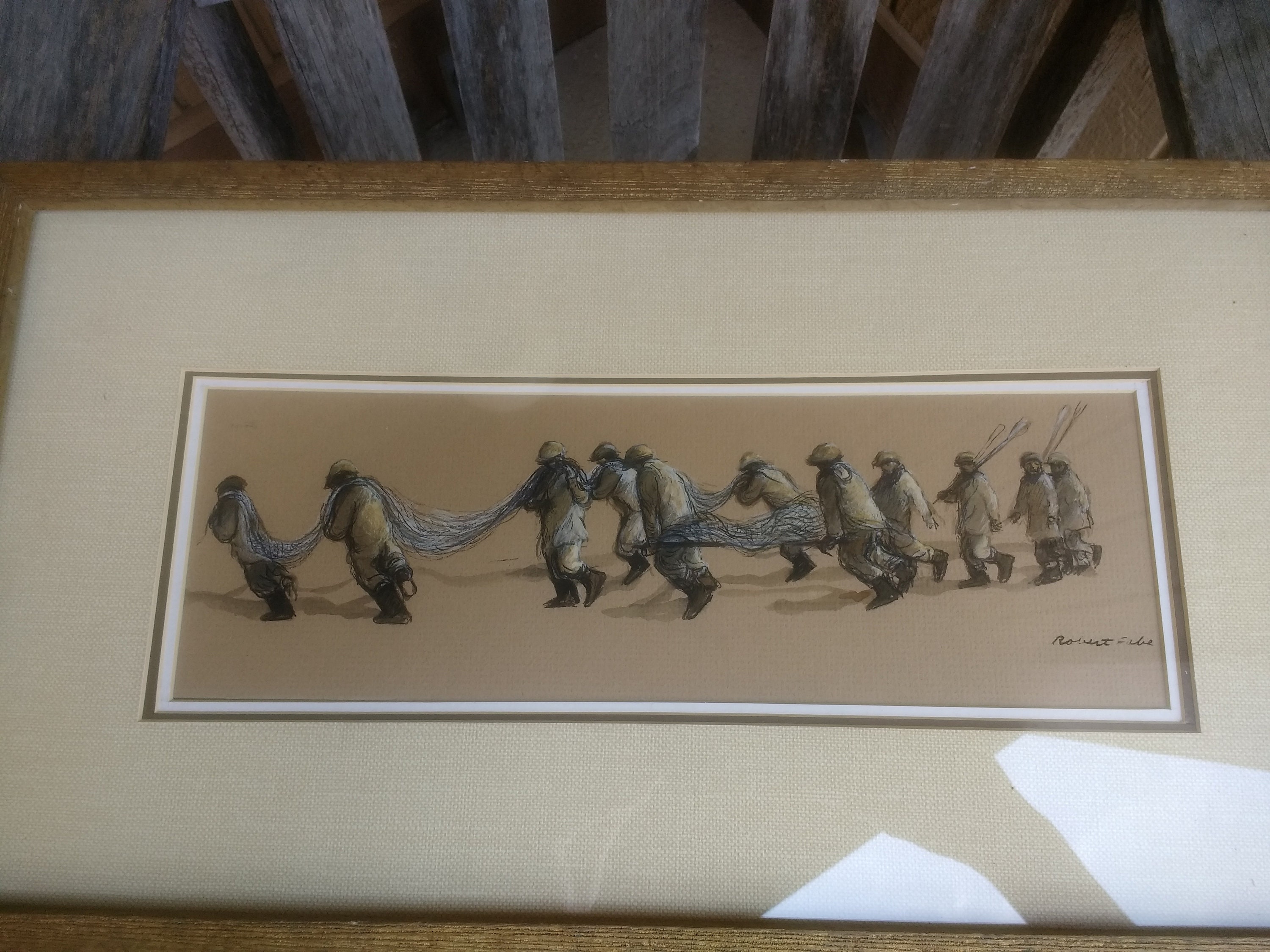 Rare Vintage Robert Fabe Original Art Artist Signed Medium Watercolor ...
