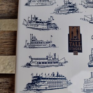Tall Stacks 92 Cincinnati Steamboat Festival Ceramic Trivet or Wall ...