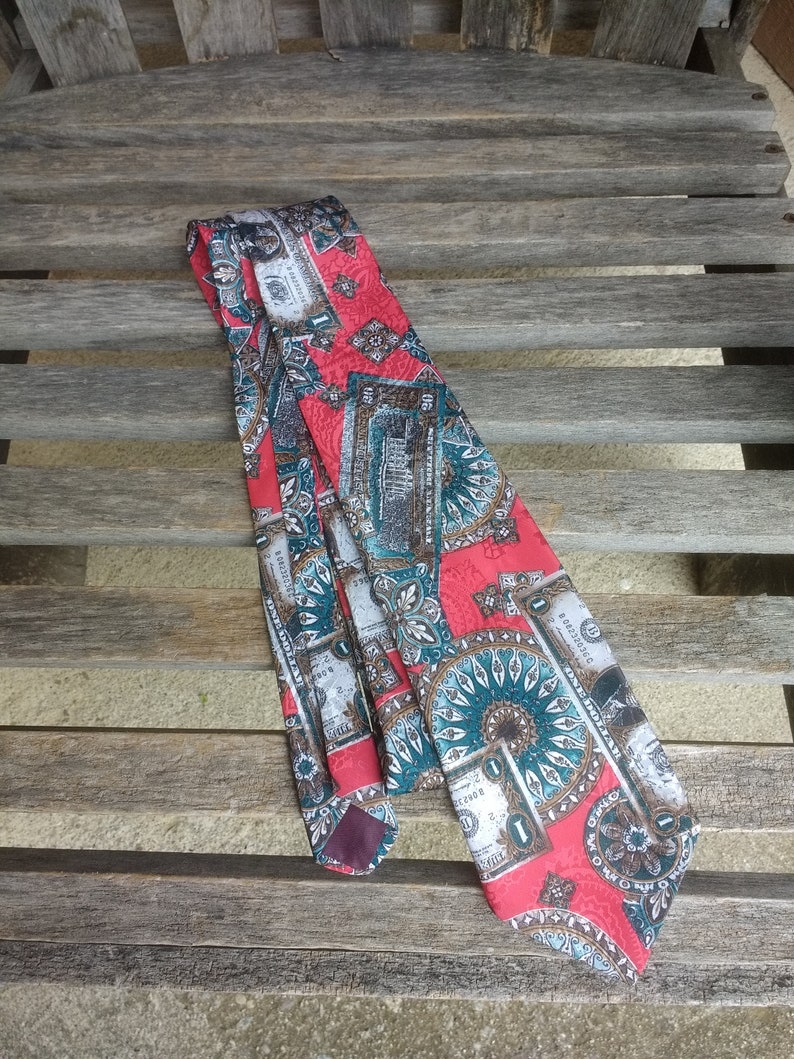 Vintage Ron Chereskin Money Tie Wall Street Banker Business Necktie - Etsy