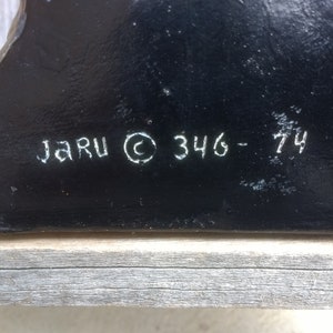 Vintage Jaru the Thinker Sculpture Brown and Black Art - Etsy