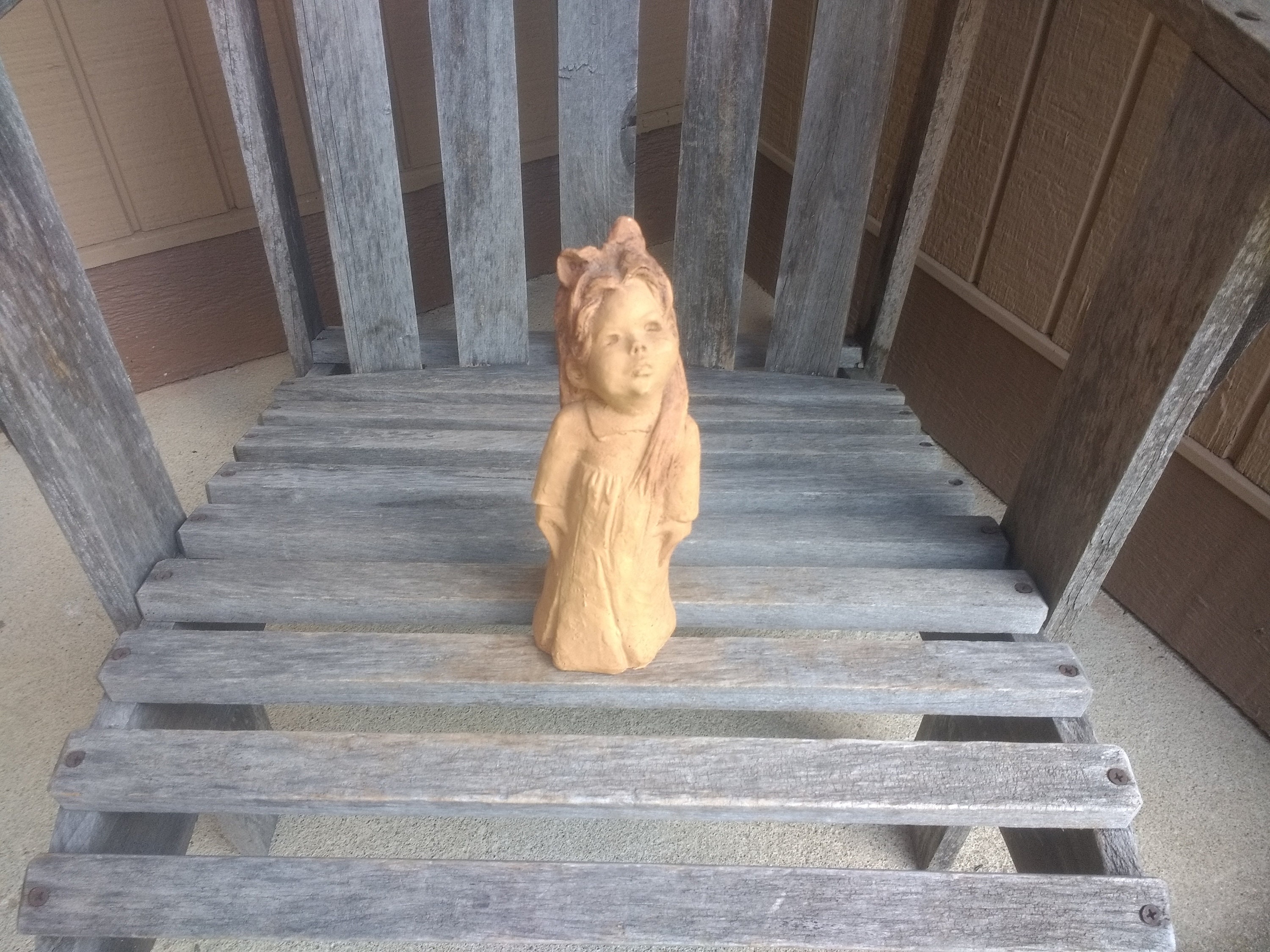 Vintage Lee Bortin Originals Sculpture Little Girl Figurine Statue ...
