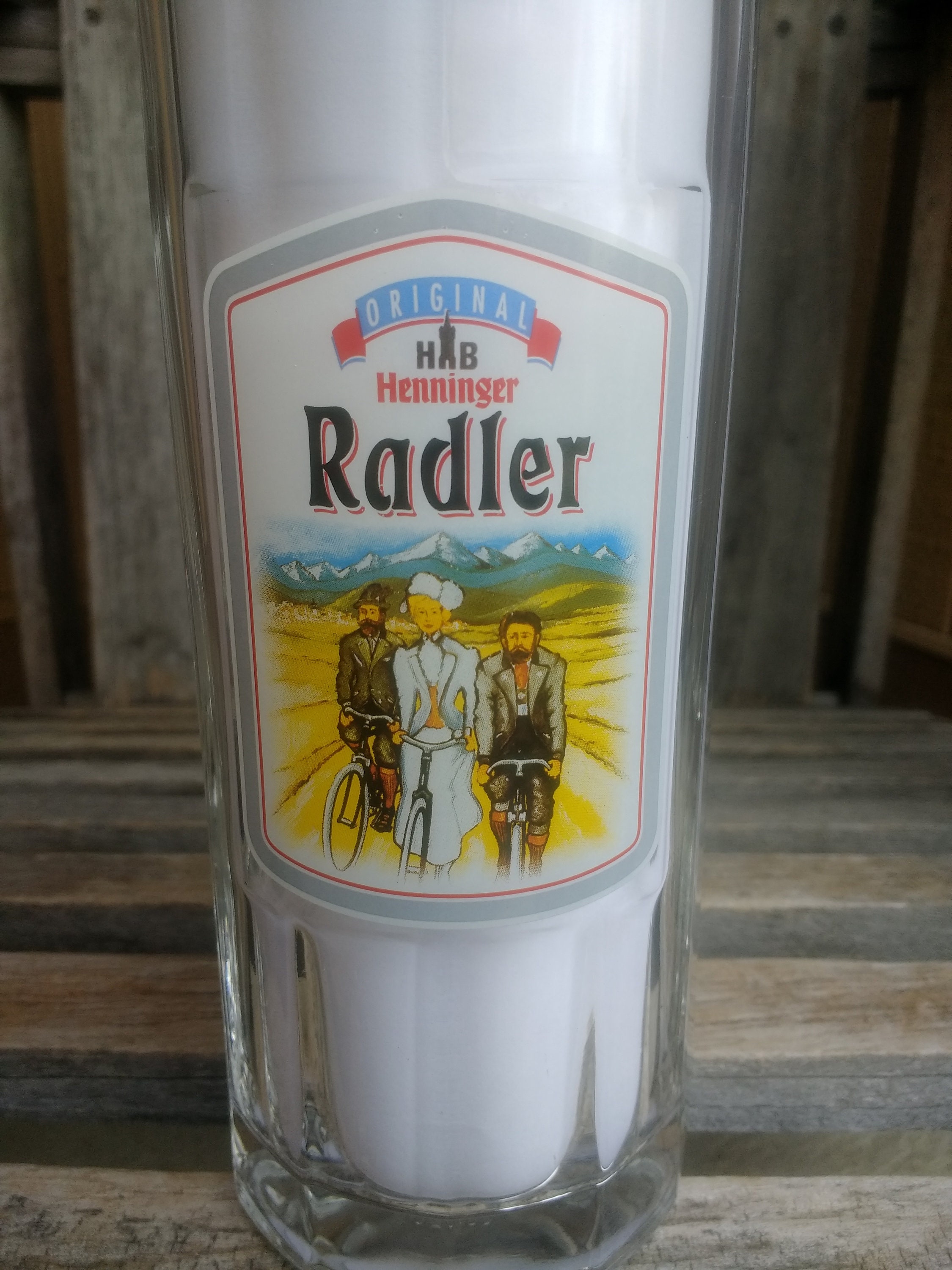 Vintage HB Henninger Radler Beer Stein Retro Large Bavarian Beer Glass ...