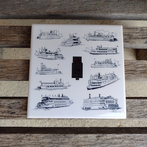 Tall Stacks 92 Cincinnati Steamboat Festival Ceramic Trivet or Wall ...