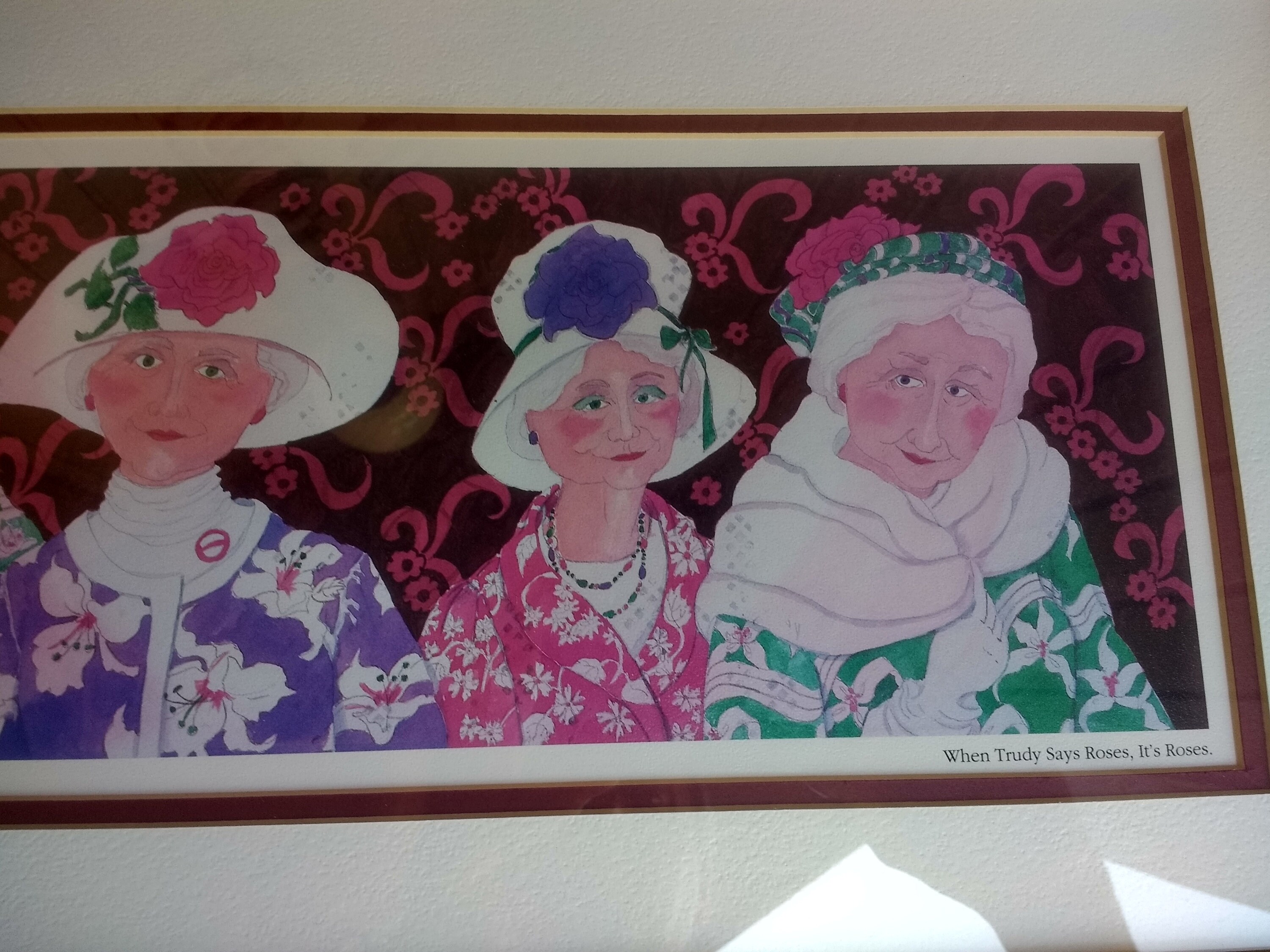 Vintage Doris A Ferguson Signed Print Titled when Trudy Says Roses, It ...